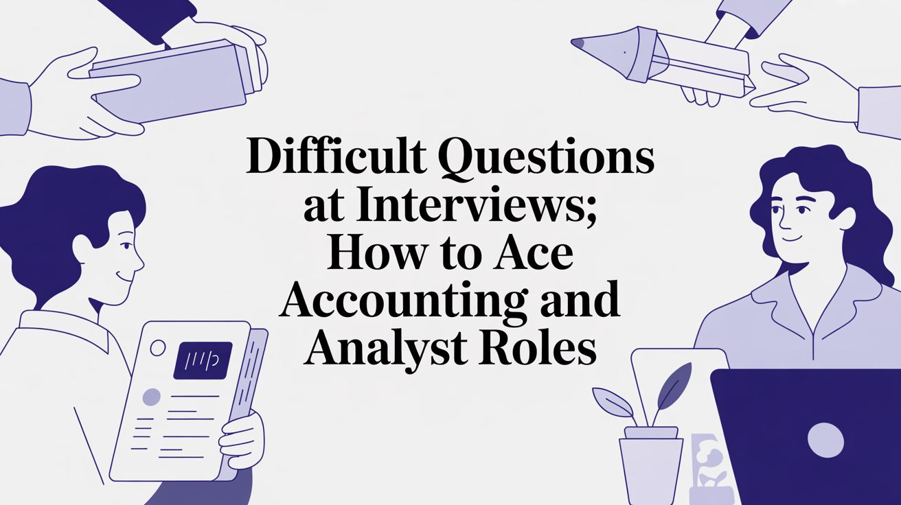 Difficult Questions at Interviews For Accounting and Analyst Roles
